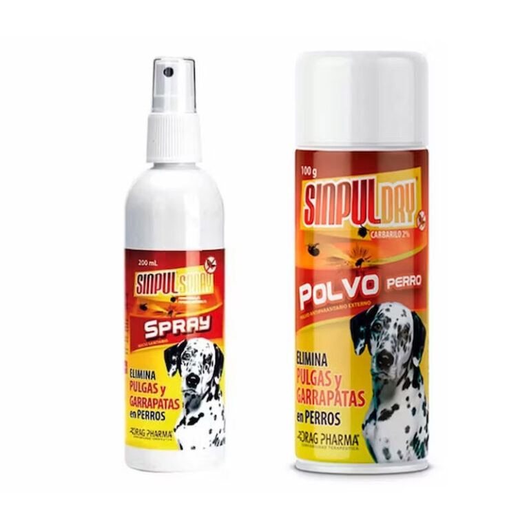 Polvo Antiparasitario Antipulgas Para Perros Sinpul Spray Y Polvo Farmacia Roubillard